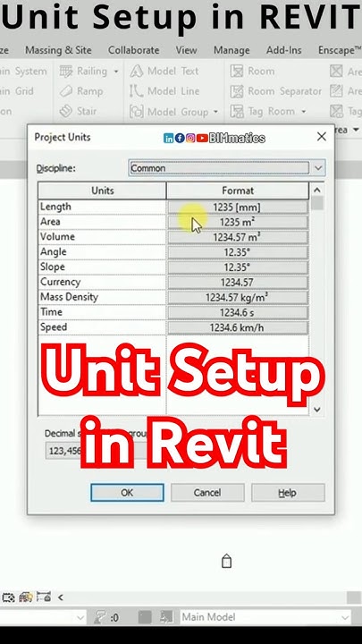 Revit Unit Setup Made Easy with Quick Guide for Beginners #shorts #revit #bim - YouTube