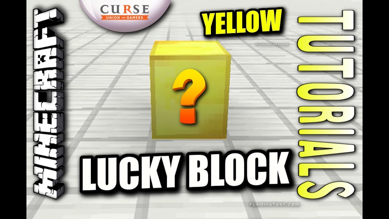 Minecraft PS4 - YELLOW LUCKY BLOCK ( NO MODS ) How To - Tutorial ( PS3 ...