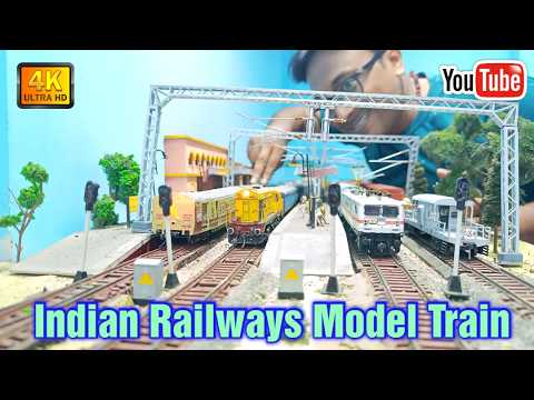 Indian Railways HO Scale Miniature Model Train | Indian Model Trains | WAP-7 Model | train video