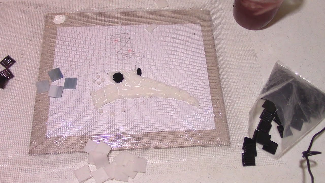 Instructional ASMR: Corvus D Clemmons Glass tile Mosaic - YouTube