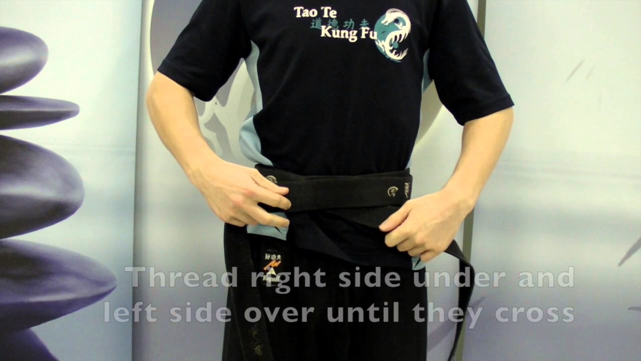 How to tie your belt the advanced way - YouTube