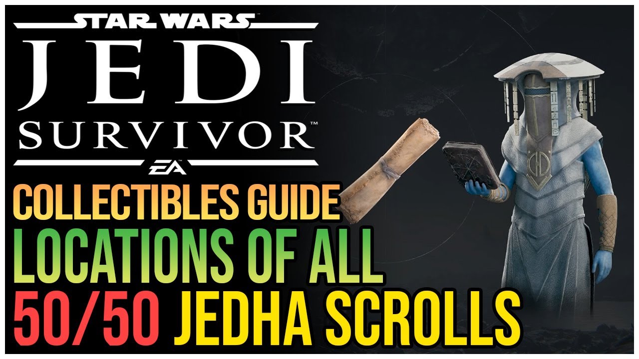 All 50 Jedha Scrolls Star Wars Jedi Survivor - YouTube
