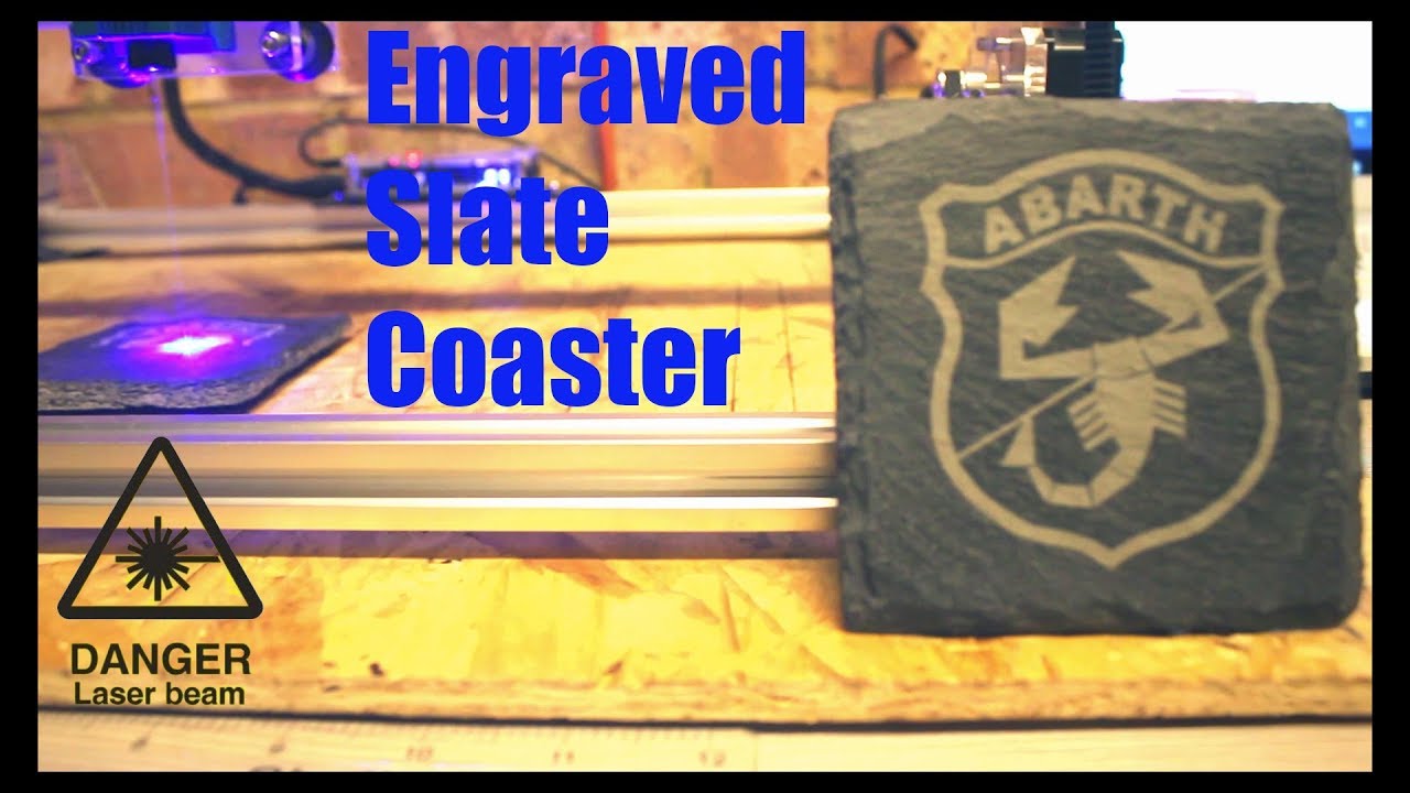 How to Engrave a Slate Coaster with Eleksmaker A3 Pro - YouTube