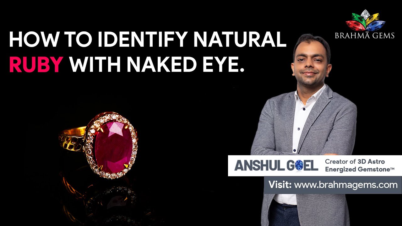 How to identify ruby | Physical properties of ruby gemstone || Brahma ...