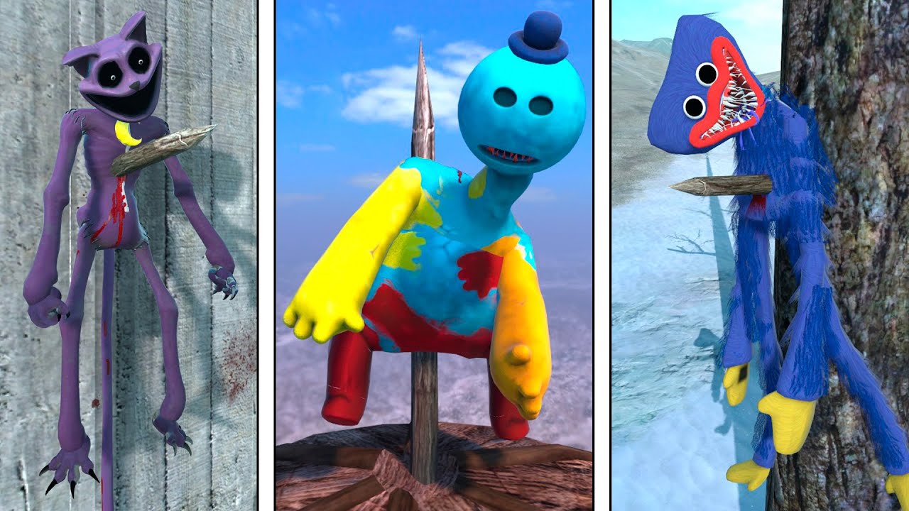 Poppy Playtime NPC Ragdolls VS Spikes! Epic NPC Falls Compilation #140 ...