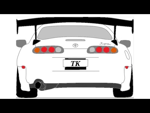How To Draw Toyota Supra Mk4?#toyotasupra - YouTube