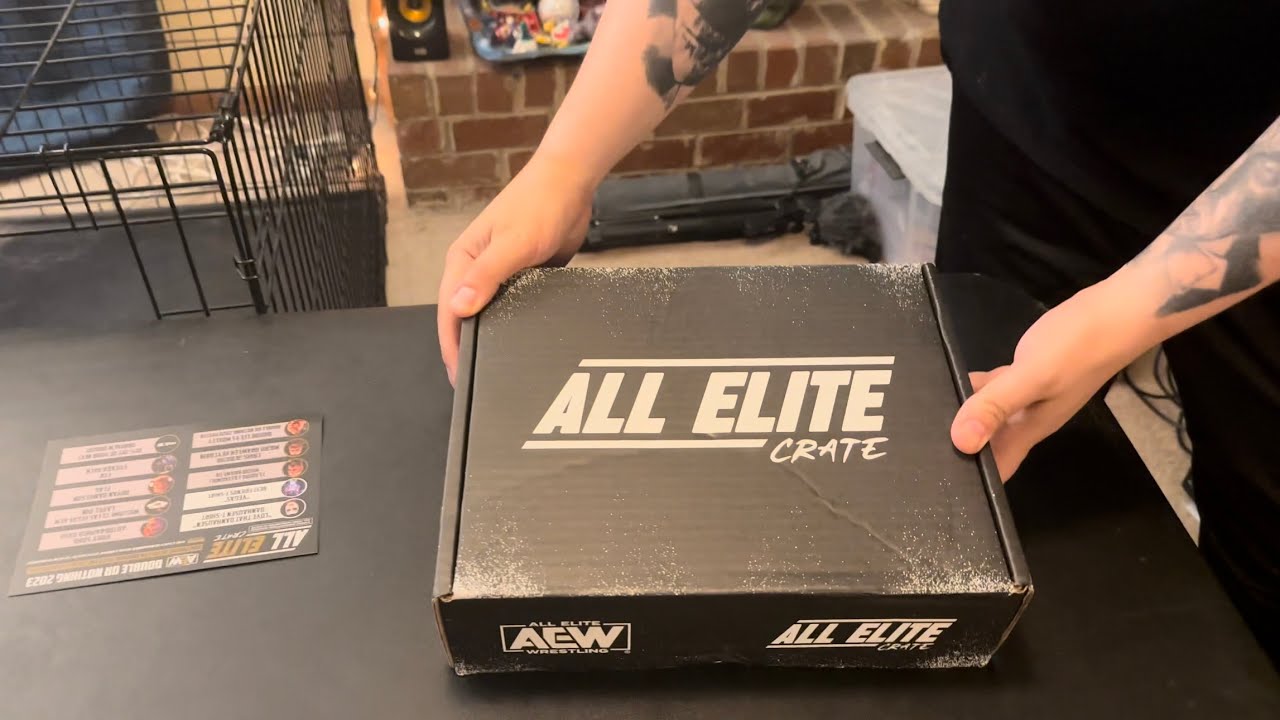 AEW Double or Nothing All Elite Crate unboxing - YouTube