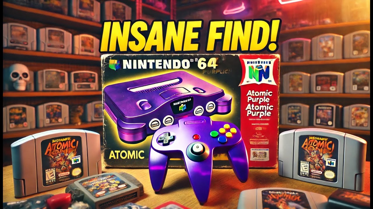 I Found the Nintendo N64 Atomic Purple Edition at a Thrift Store ...