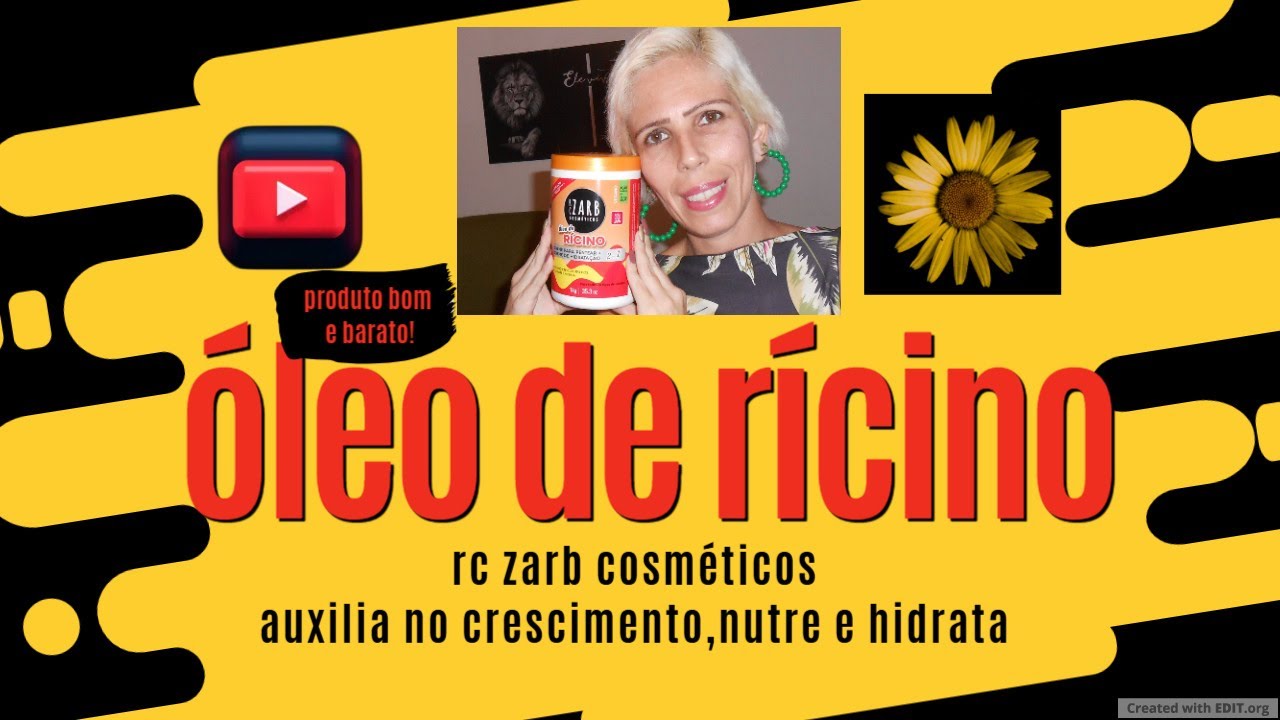 HIDRATAÇÃO RC ZARB ÓLEO DE RÍCINO CRESCIMENTO! - YouTube
