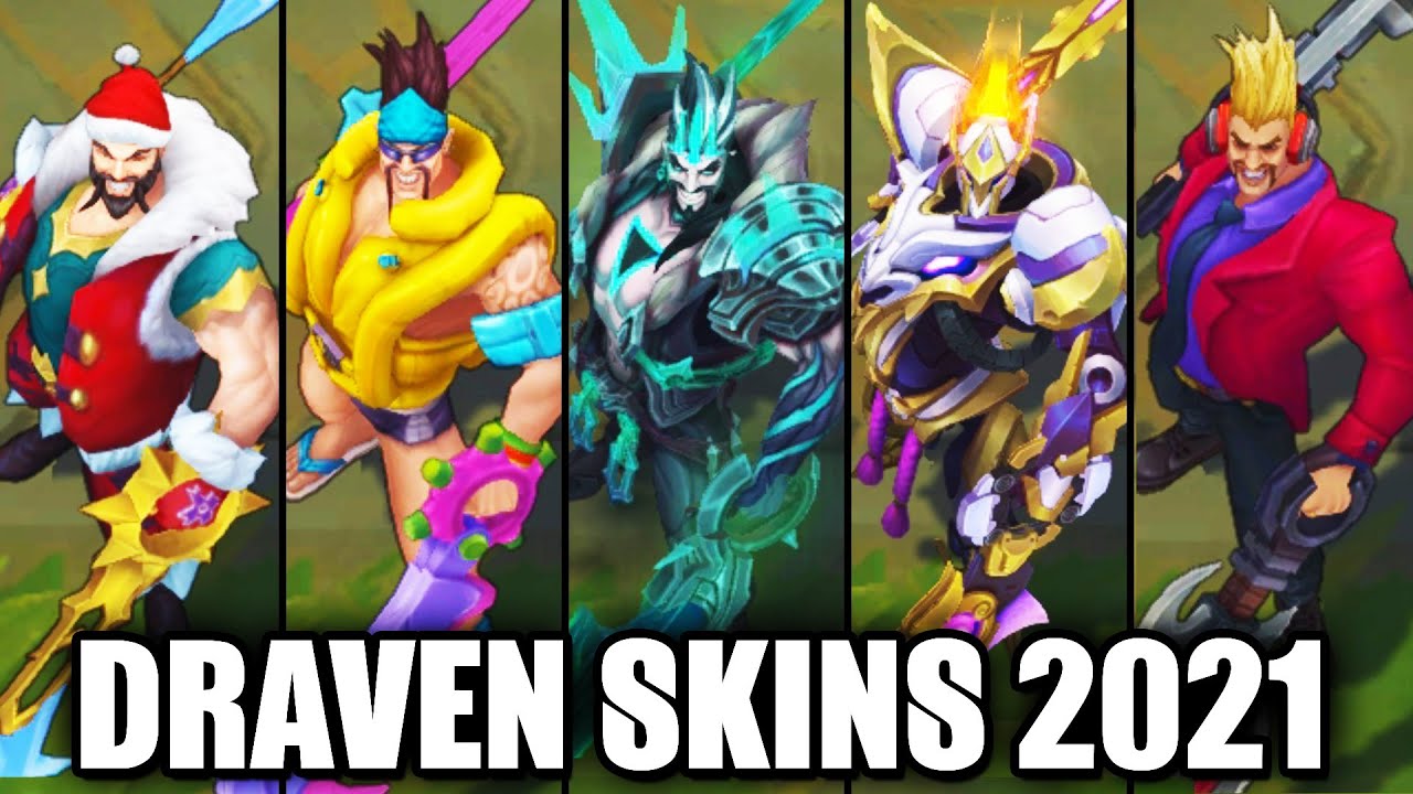 All Draven Skins Spotlight (League of Legends) - YouTube