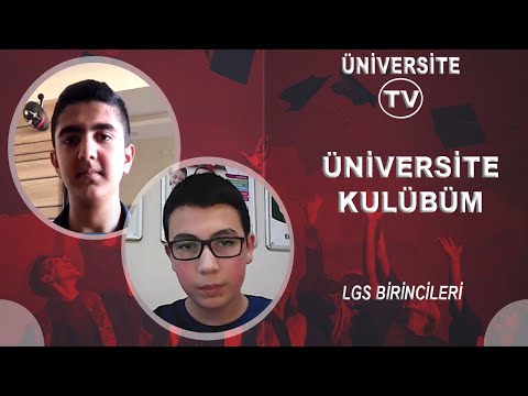 LGS BİRİNCİLERİ  ÜNİVERSİTE TV'YE KONUK OLDU
