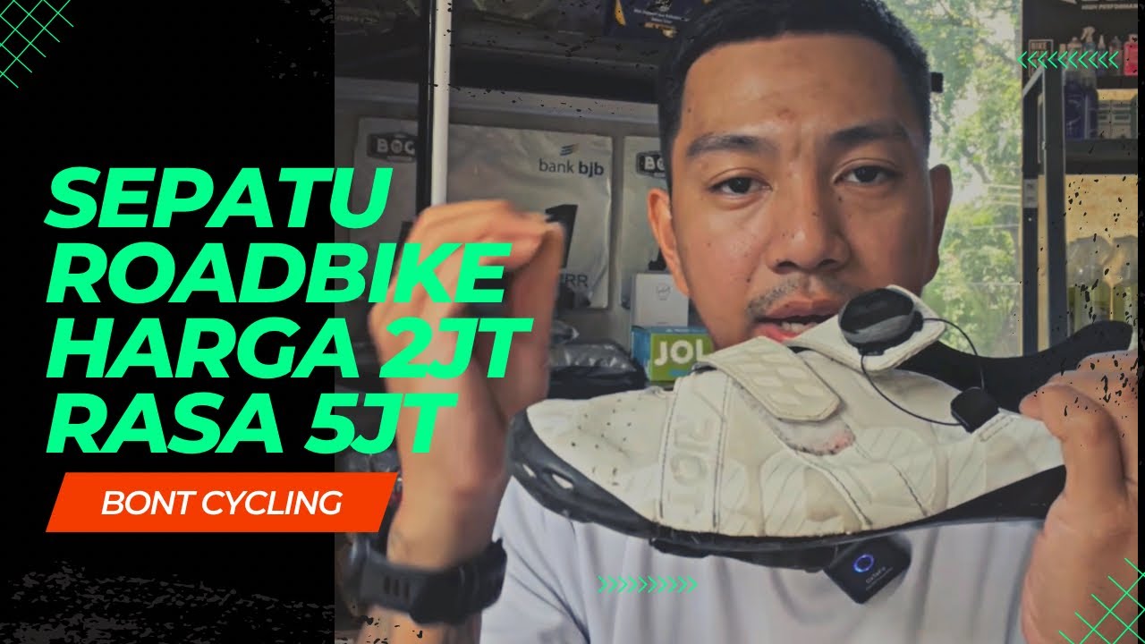 Sepatu roadbike 2jt rasa 5jt Bont cycling Riot - YouTube