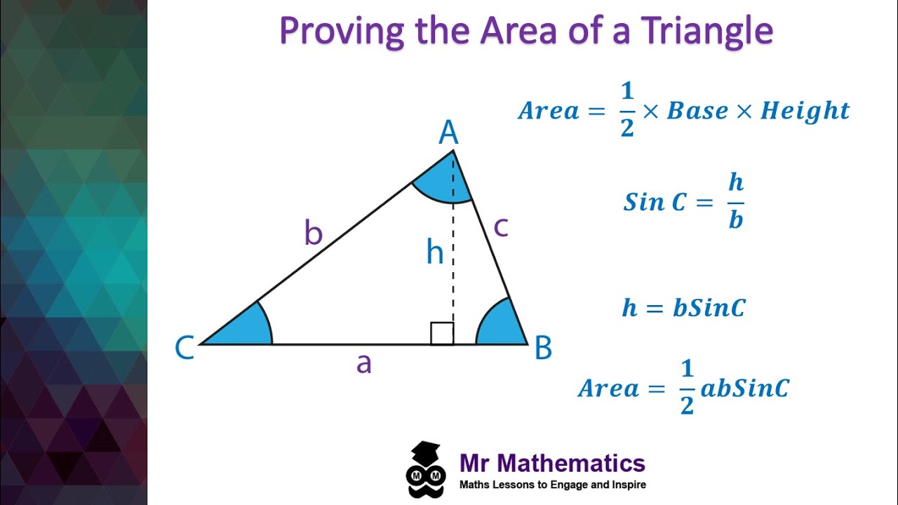 Proof Area Of A Triangle GCSE Maths Mr Mathematics YouTube