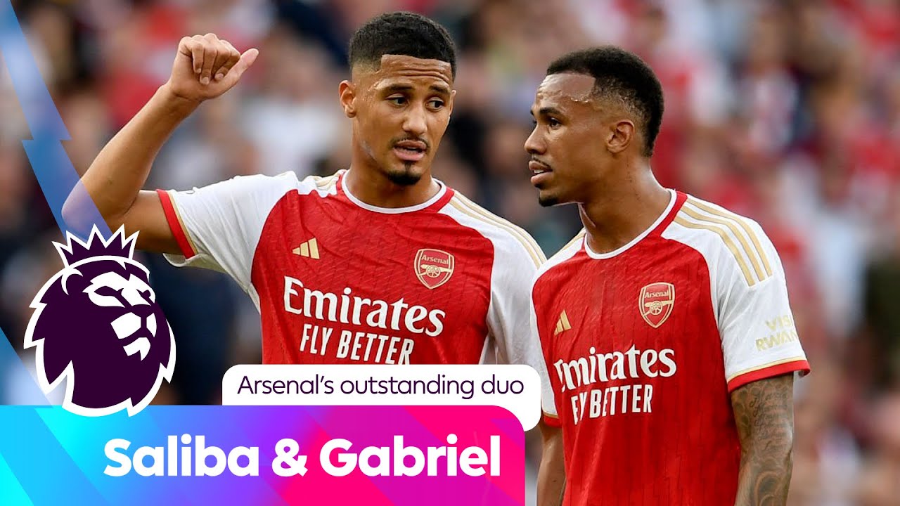The best of Saliba & Gabriel in the PL this season | Arsenal's elite ...