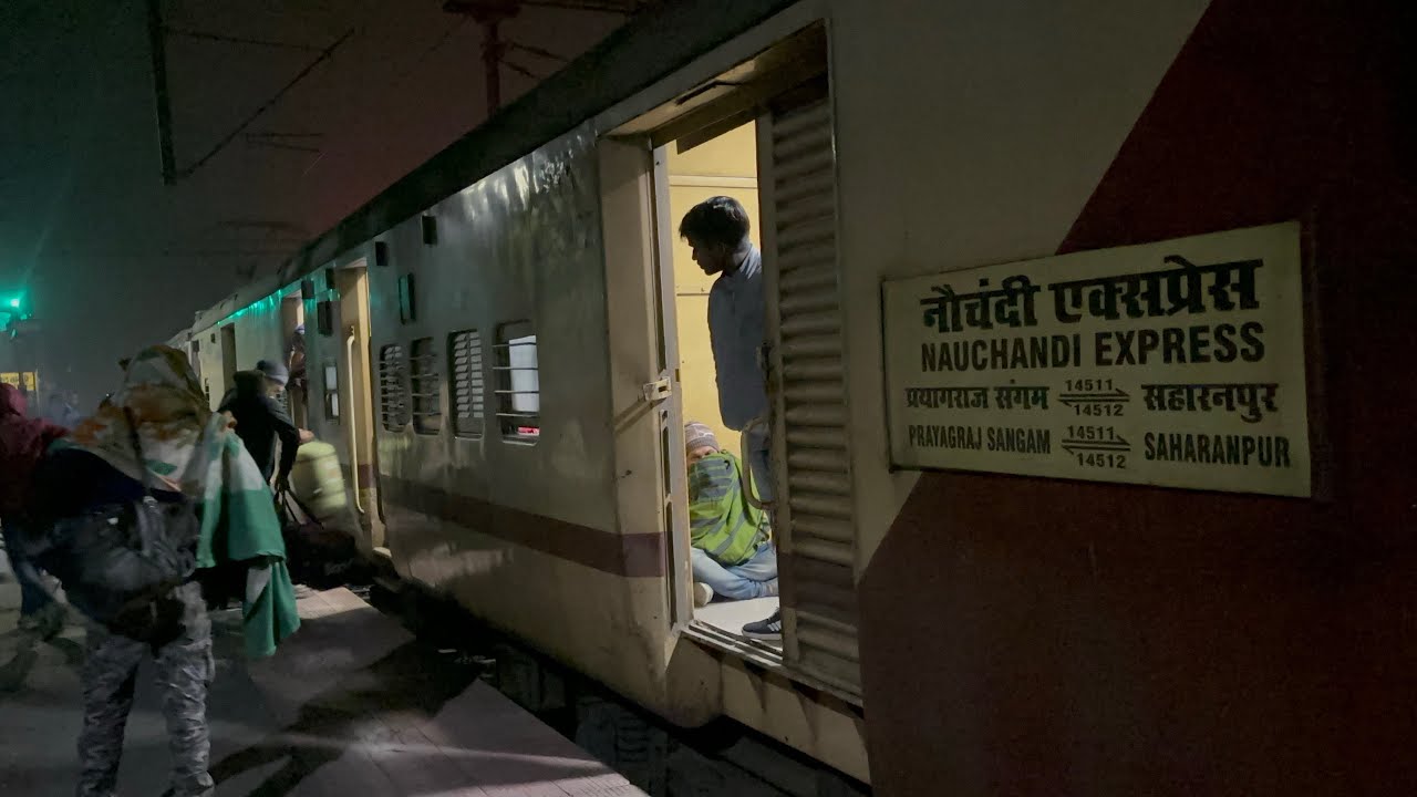 14512 NAUCHANDI EXPRESS Saharanpur to Prayagraj Sangam Train info - YouTube