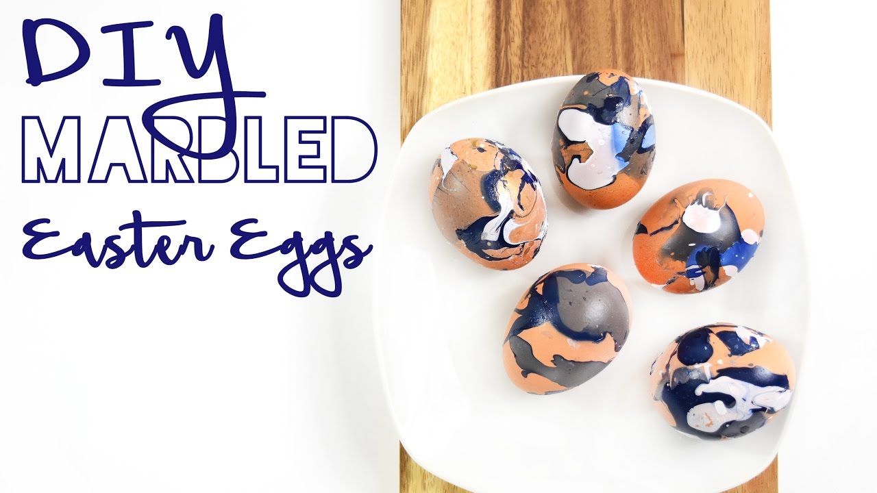 DIY Marbled Easter Eggs - YouTube