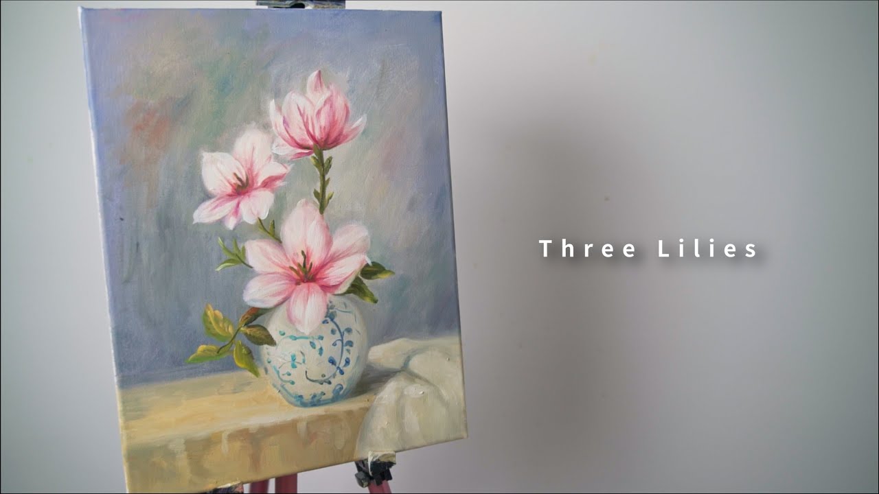 03 Learn how to paint lilies in oil today, oil painting instruction ...
