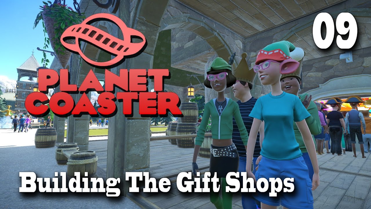 Planet Coaster (Season 2) - 09 - Building The Gift Shops [Let's Play ...