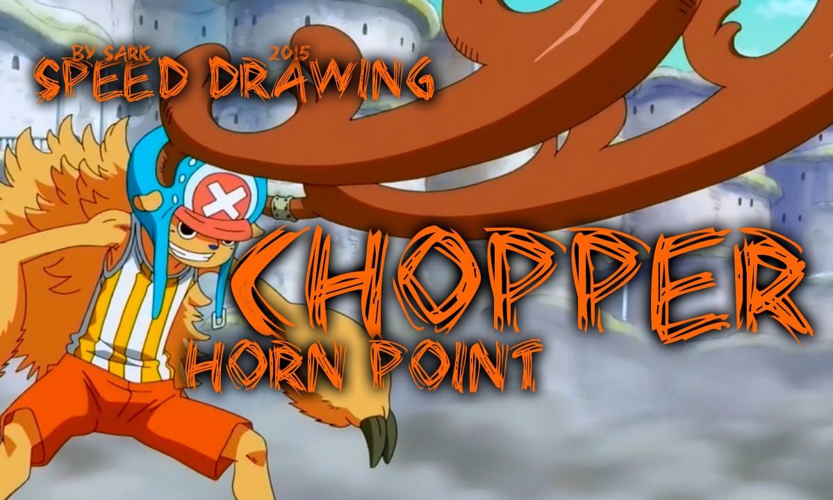 [speed drawing] One Piece, tony tony chopper horn point - YouTube
