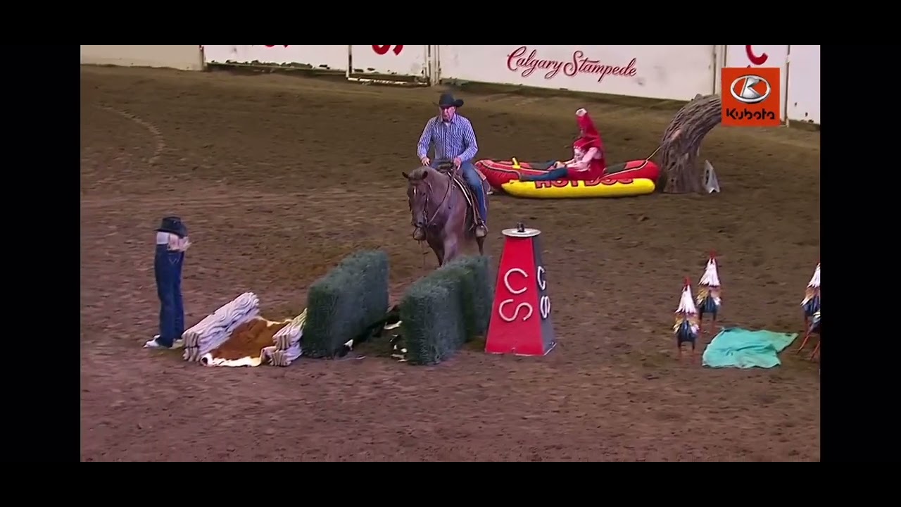 Calgary Stampede, Cowboy up challenge, Tim Yoho 2024 - YouTube