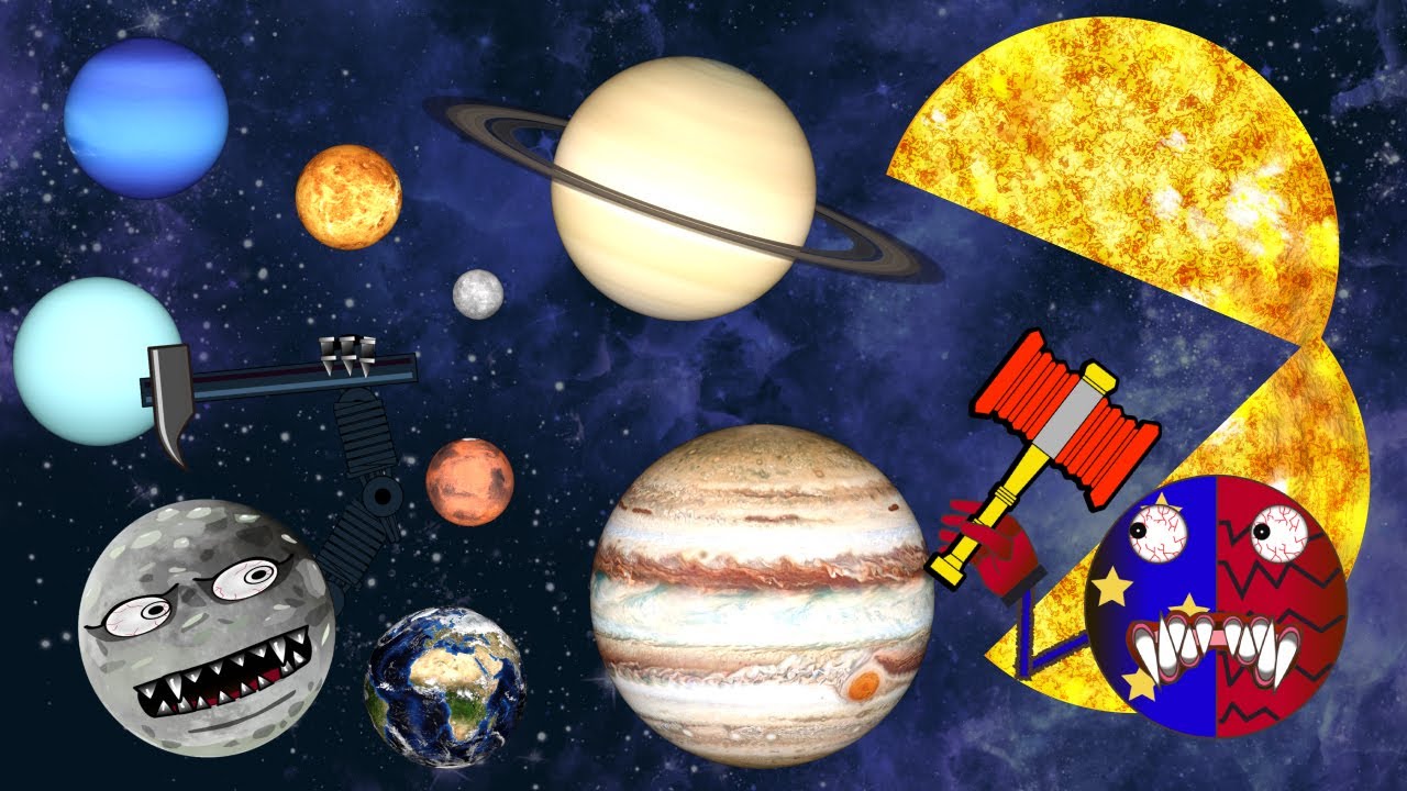 hungry sun monster monthGLASS Planets Planet SIZES for BABY Funny ...