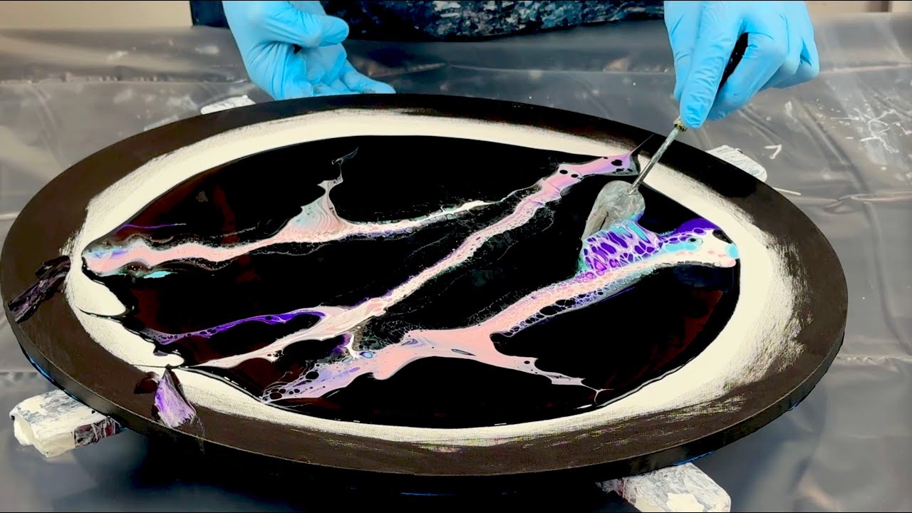 NEW Swiping and Dragging with Acrylic Paints~Fragmented Series 3 ...