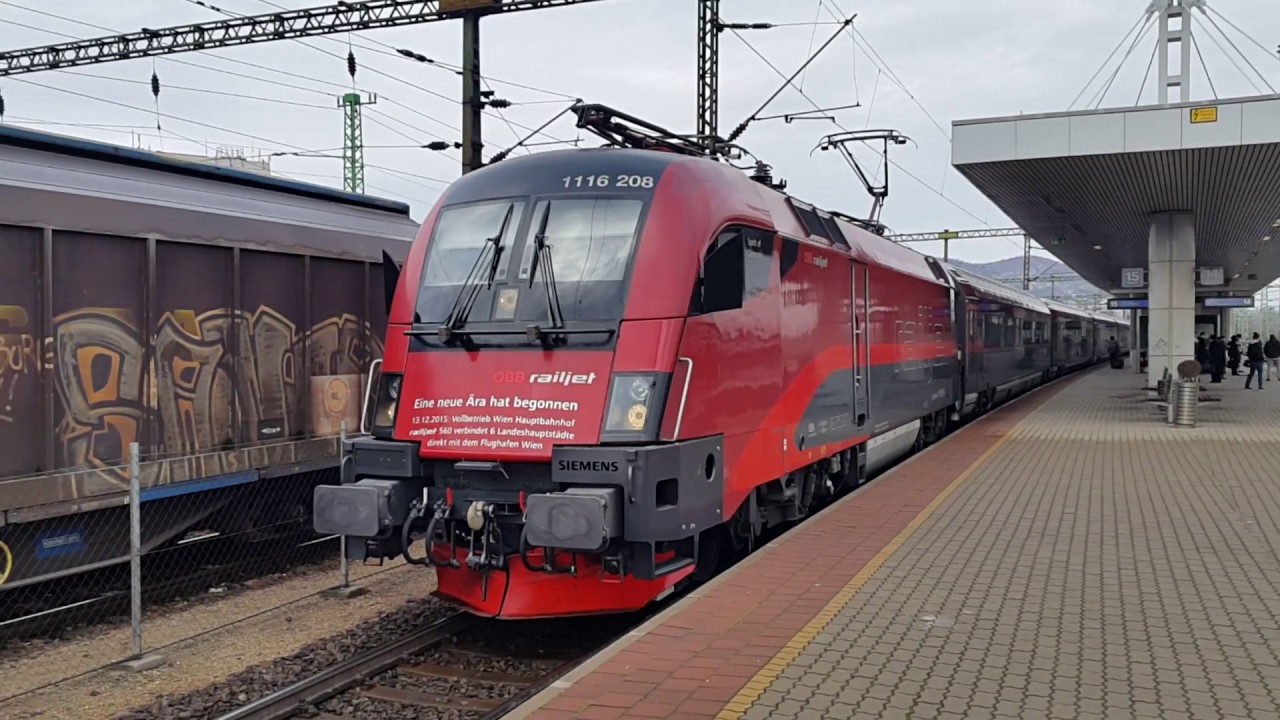 [Full HD] Kelenföld vasútállomás - Railjet 64 indul München ...