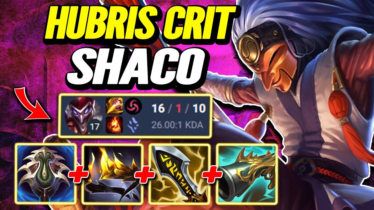 Hubris Crit Shaco Jungle! S14 Ranked [League of Legends] Full Gameplay ...