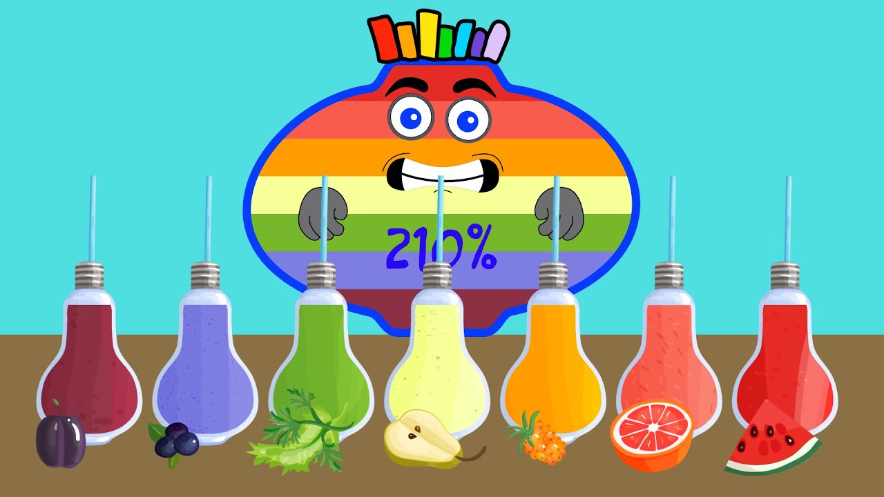 Battery Overcharging Asmr Mukbang Animation With Drinking Rainbow Fruit ...