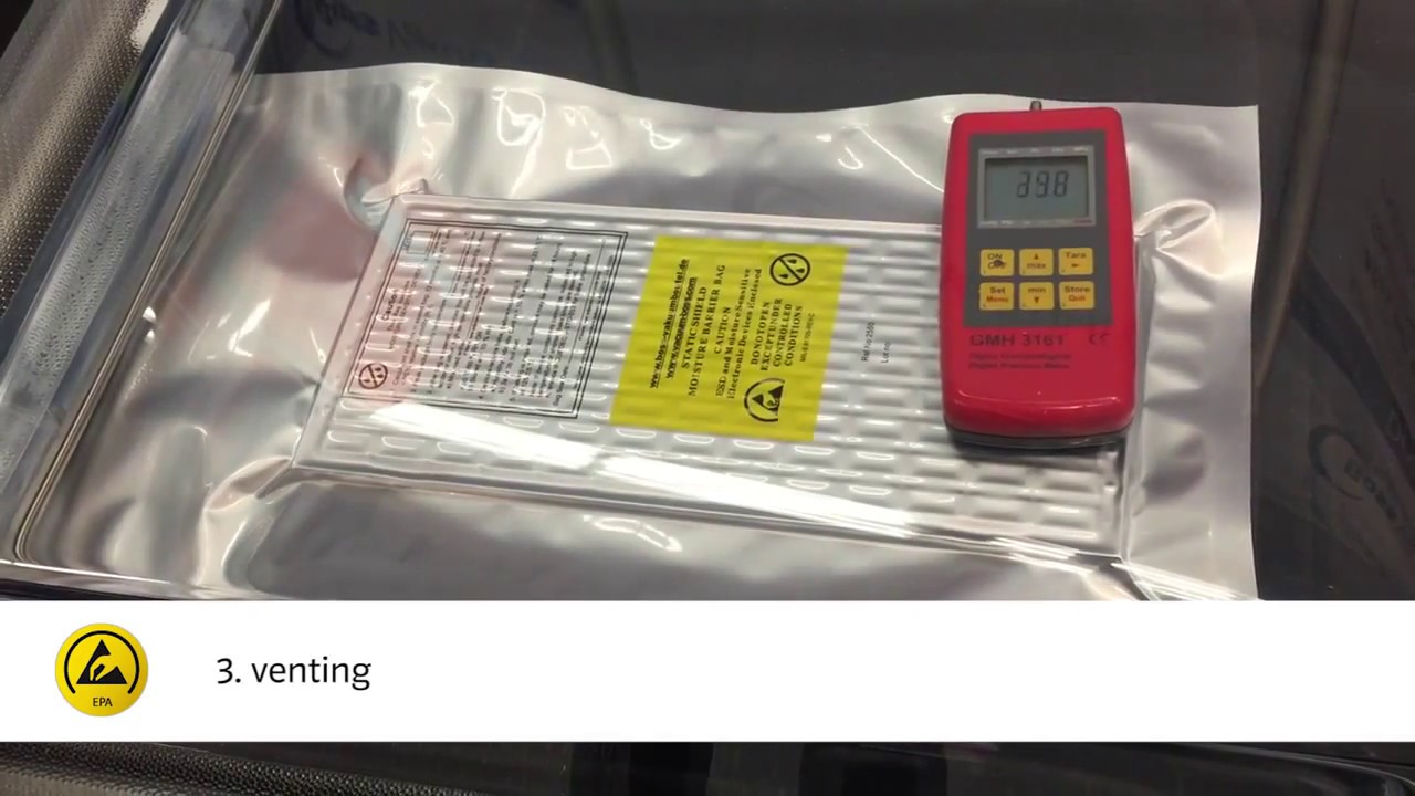 Machine sous vide professionnel ESD (traitement antistatique) - YouTube
