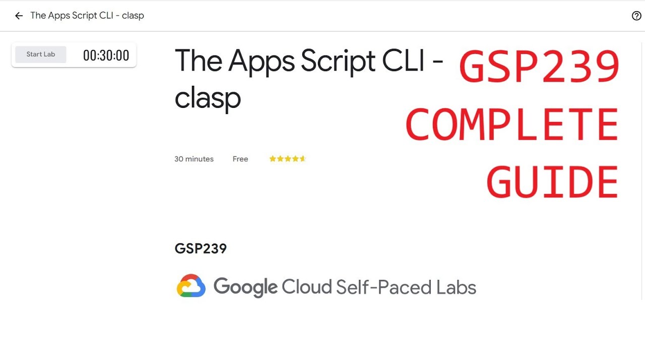 The Apps Script CLI - clasp [GSP239] - YouTube