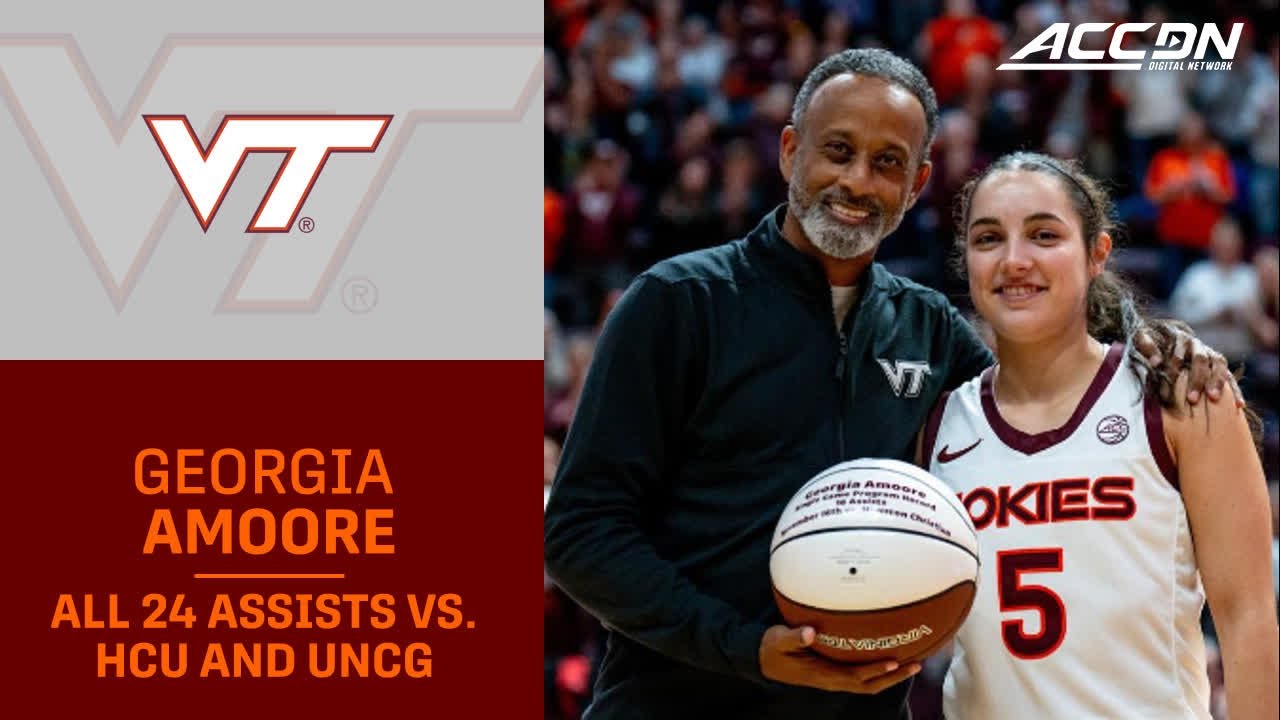 All 24 of Georgia Amoore's Assists vs. Houston Christian and UNC ...
