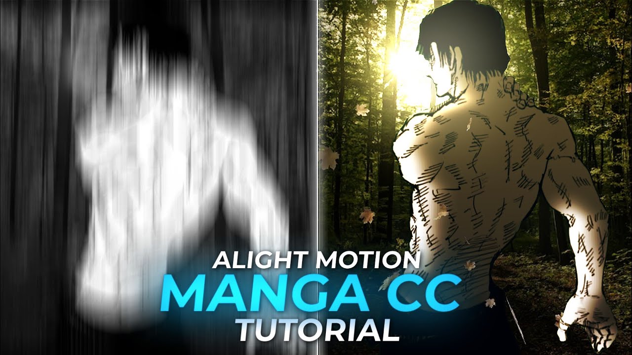 COMO FAZER CC PRA EDIT MANGÁ NO ALIGHT MOTION | Manga CC Tutorial AM ...