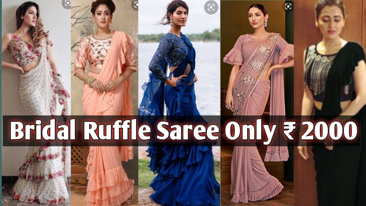 Ruffle Saree Collection | #Sowcarpet Sarees Collection | Readymade ...