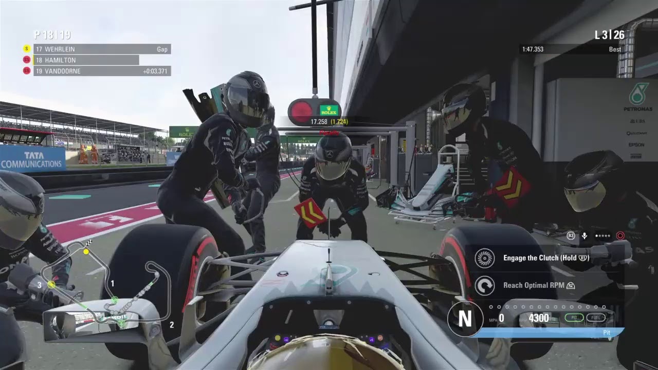 F1 2017 British 50% Race Lewis Hamilton - YouTube