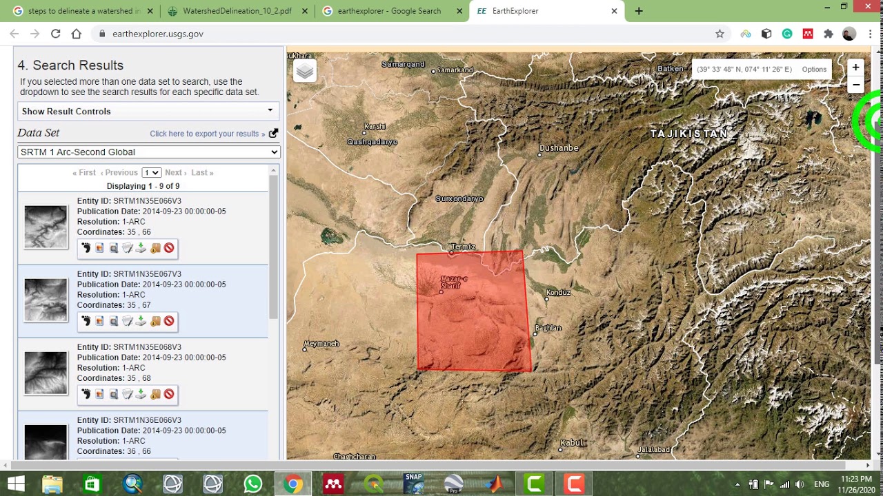 Downloading DEM From USGS Website - YouTube