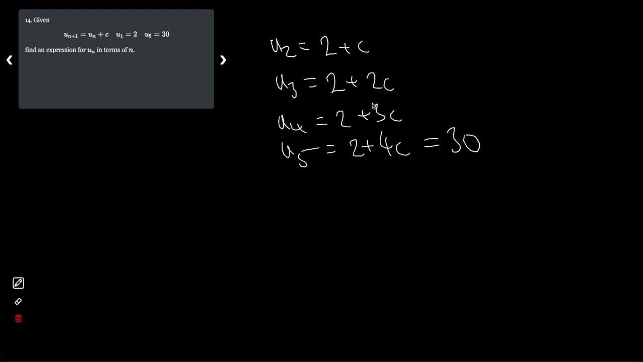 A Level Maths - Sequences Q14 (mathsquestions.app) - YouTube