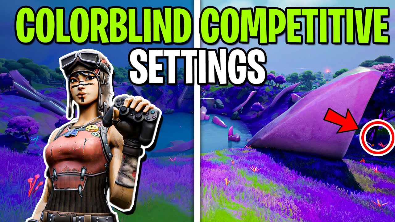 Fortnite Season 7 Best Competitive Colorblind's Settings | Better AIM ...