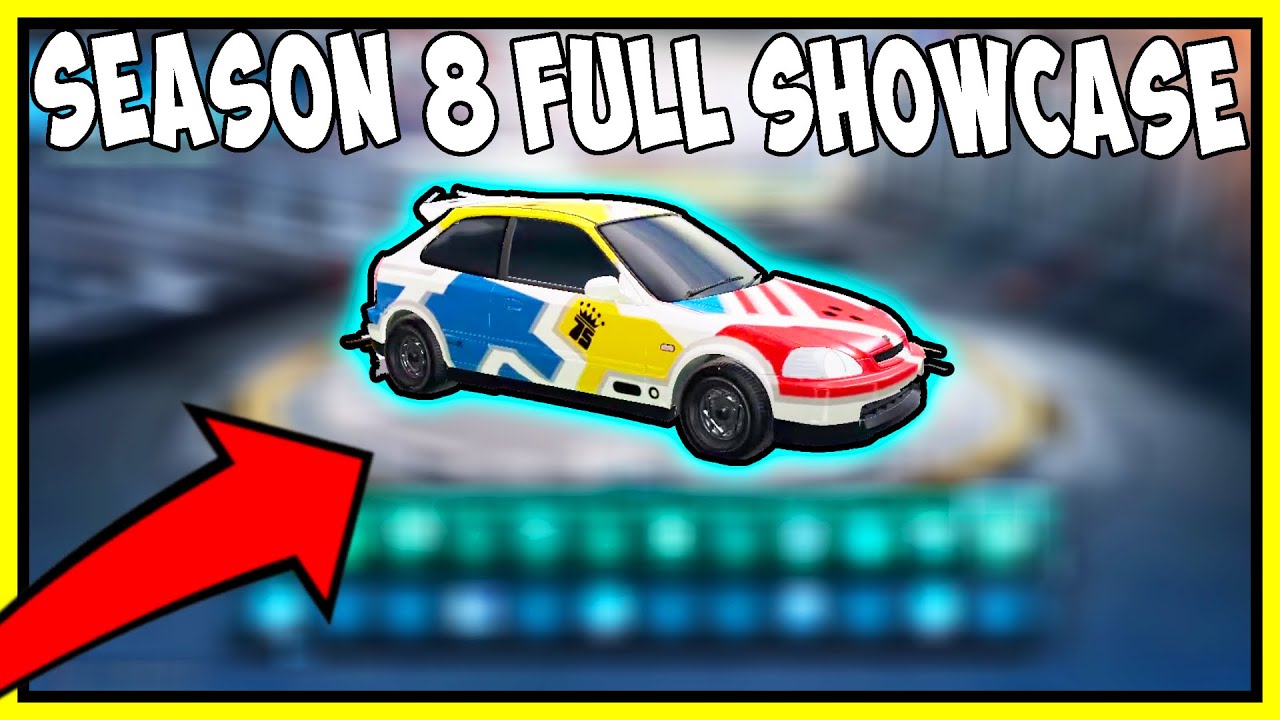 Rocket League Rocket Pass Season 8 Showcase! - YouTube