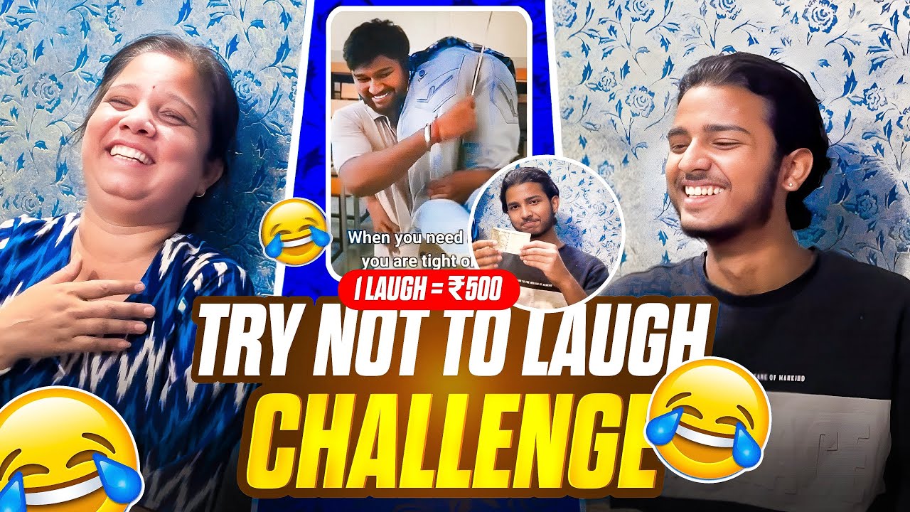 Try Not To Laugh Challenge With Mummy !! 1 Laugh = ₹500 - YouTube