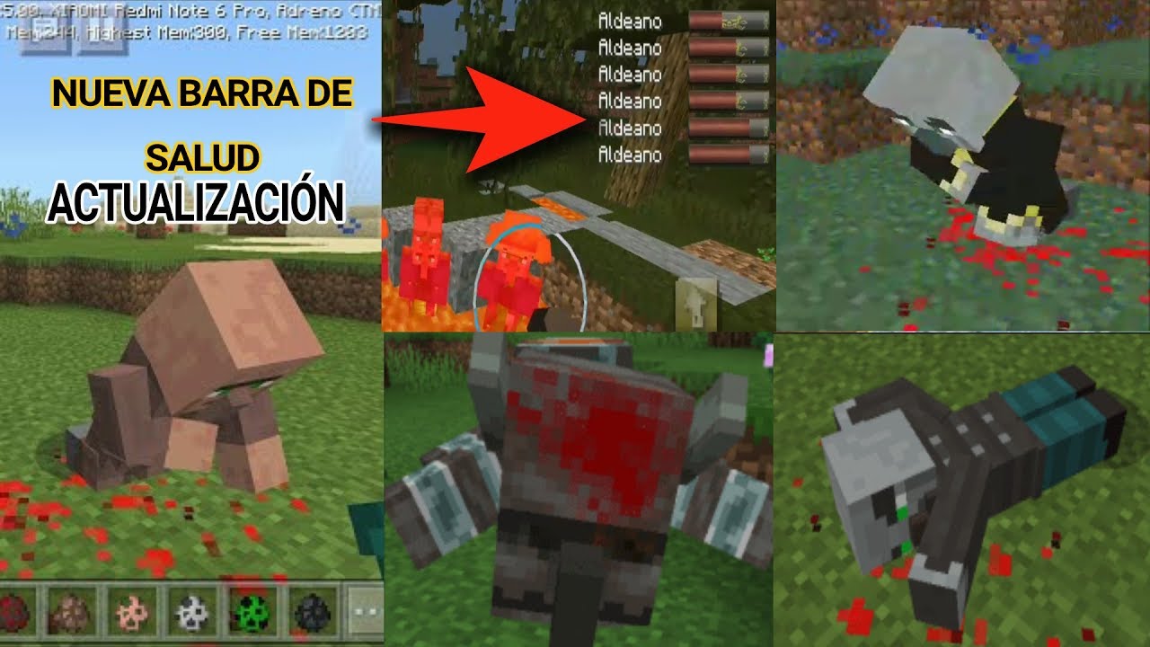 NUEVAS ANIMACIONES PARA MINECRAFT PE 1.13.0.18 - Custom Death Entities ...