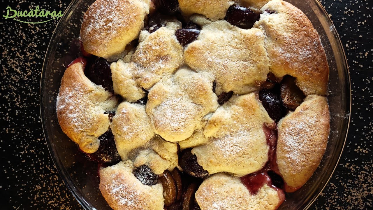 Cobbler cu prune - Desertul simplu care te cucereste - YouTube