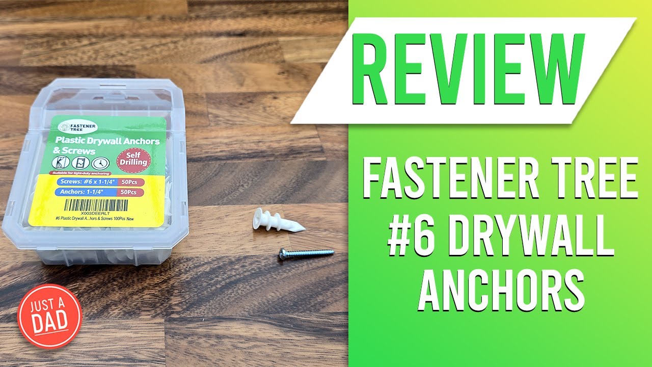 FASTENER TREE #6 Drywall Anchors with Screws REVIEW - YouTube