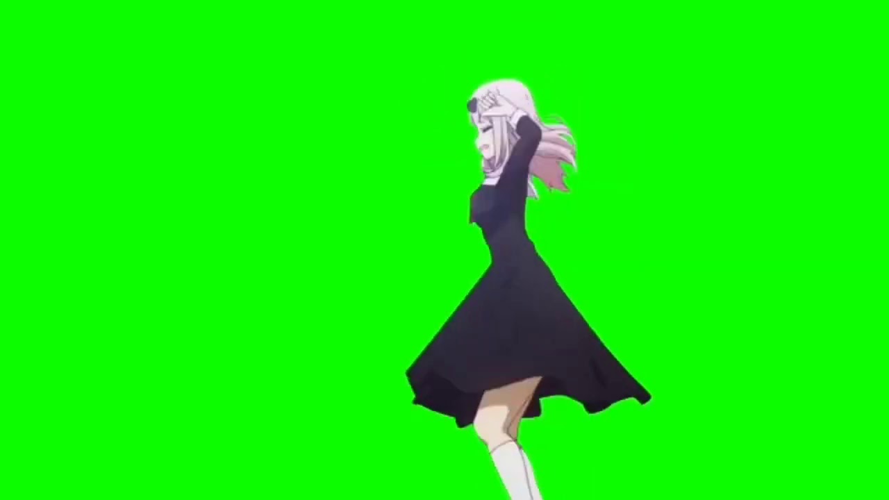 Cartoon Girl dance in green screen effect II Dance green screen II Free ...