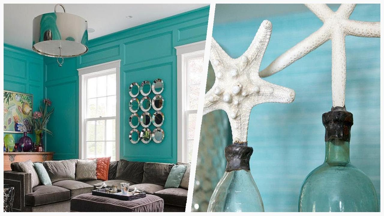 75 Transitional Turquoise Family Room Design Ideas You'll Love ⭐️ - YouTube