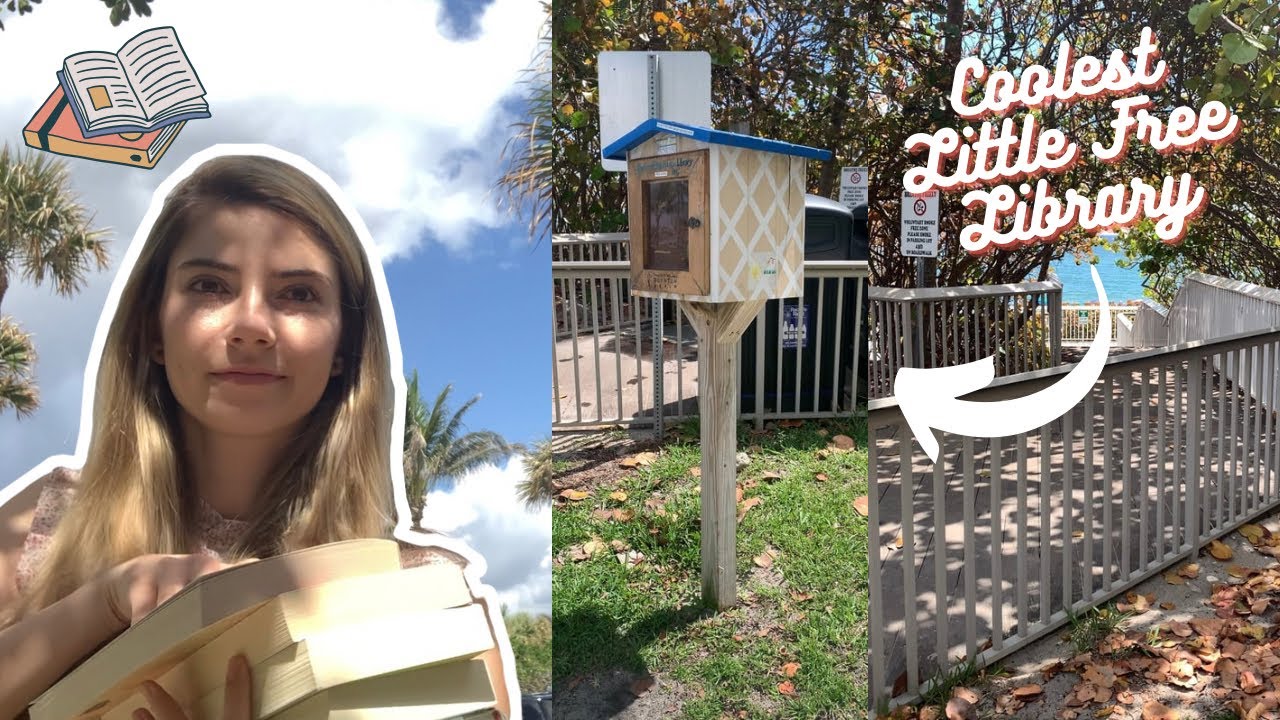 STACKING THE COOLEST LITTLE FREE LIBRARY BY THE BEACH ☀️ - YouTube