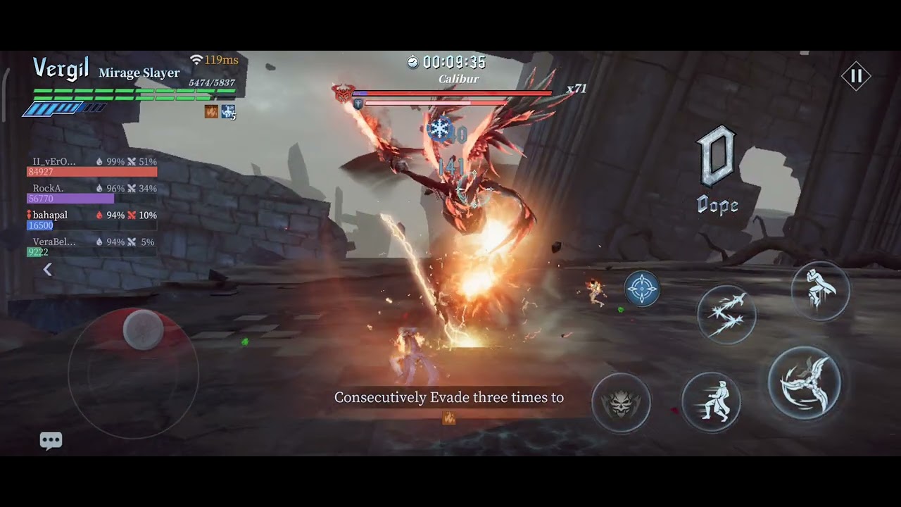Gameplay Vergil Mirage Slayer Devil May Cry : Peak Of Combat - YouTube