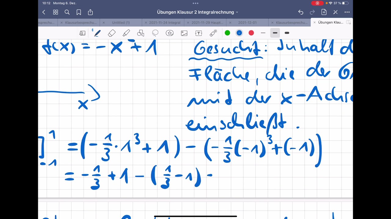 Integralrechnung Klausur 2 Q1 Analysis Aufgaben und Lösungen GAN ...