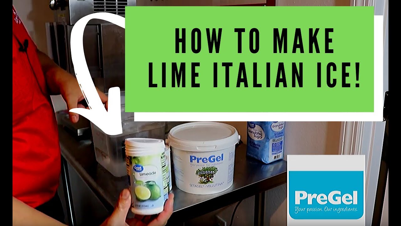 Lime Italian Ice with Pregel and Lime Juice concentrates Electrofreeze ...