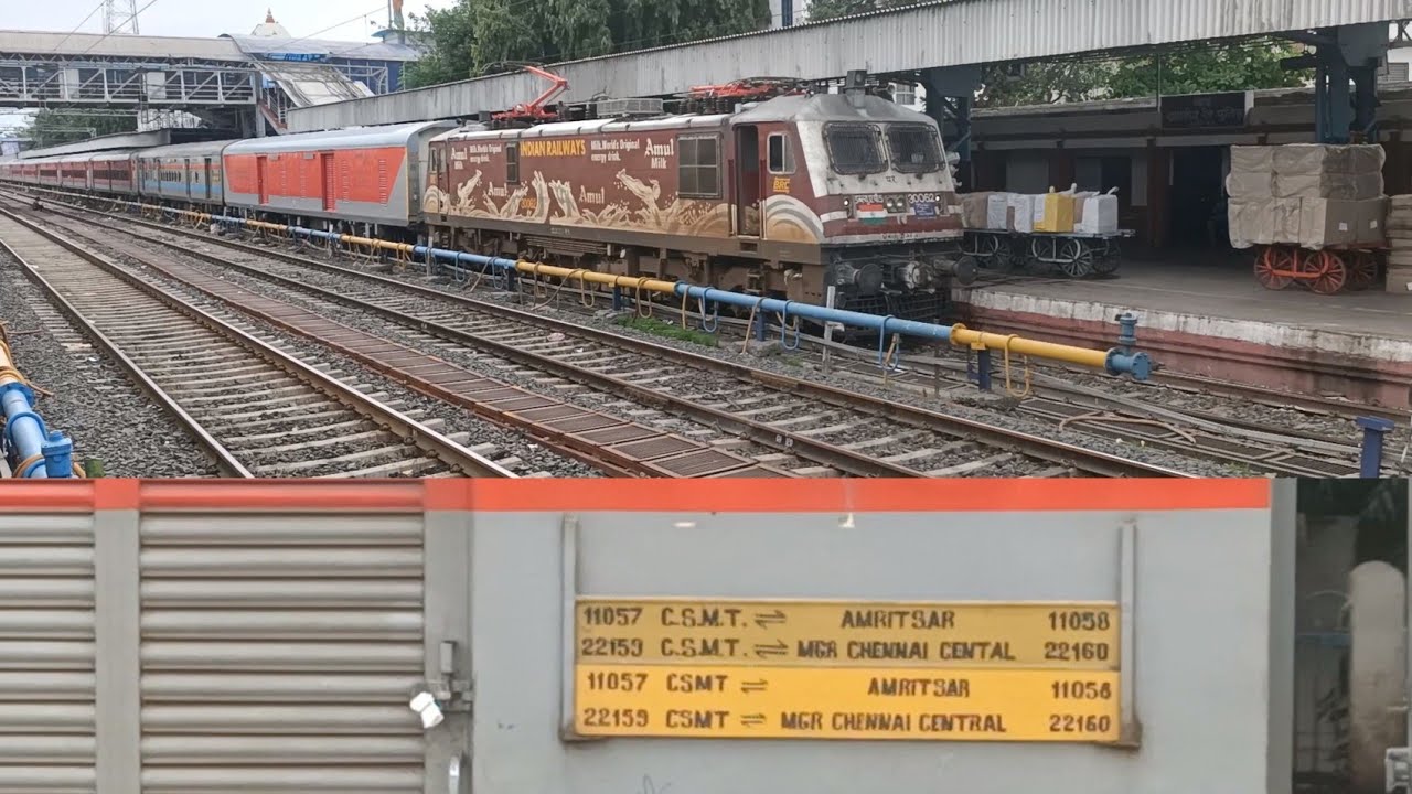 😱😱 Diverted Route 11057 CSMT-Mumbai Amritsar Express Ratlam Nagda ...